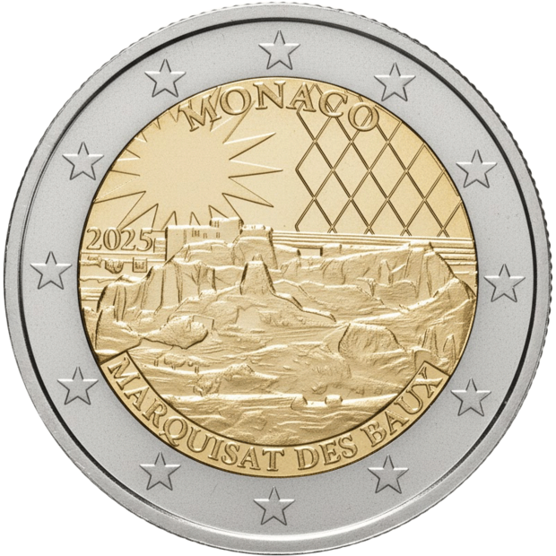 2 Euro Baux - Monaco 2025 - Muenzen.eu
