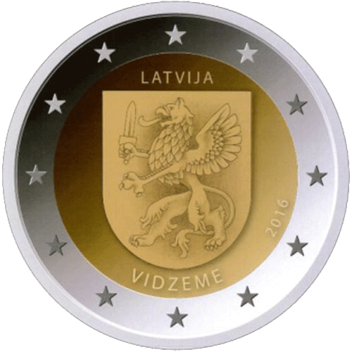 2 Euro Vidzeme - Lettland 2016 - Muenzen.eu 2 Euro Vidzeme - Lettland 2016 - Muenzen.eu