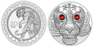 20 Euro Münzen Die Augen der Kontinente - Serie aus Österreich - Muenzen.eu