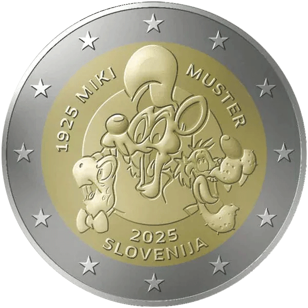 2 Euro Muster - Slowenien 2025 - Muenzen.eu