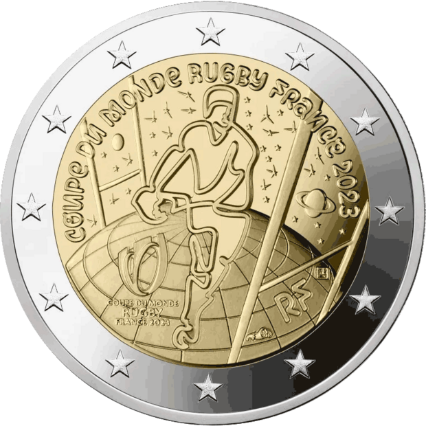 2 Euro Rugby - Frankreich 2023 - Muenzen.eu 2 Euro Rugby - Frankreich 2023 - Muenzen.eu